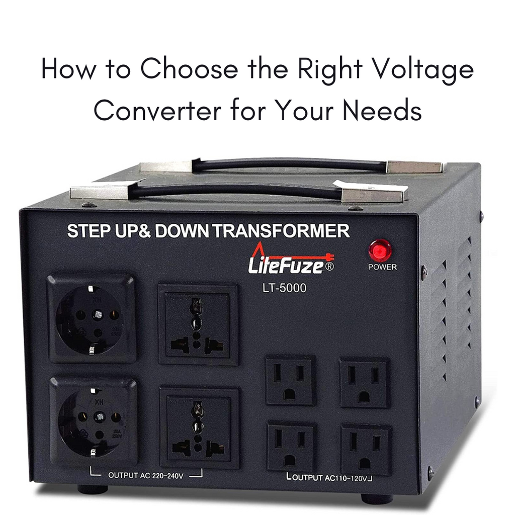 How to Choose the Right Voltage Converter for Your Needs – Popular ...